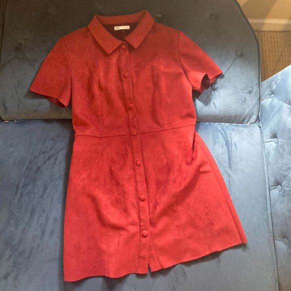 Zara | Dresses | Red Zara Dress | Poshmark